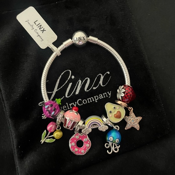 Linx | Jewelry | Linx Snake Chain Bracelet With Multi Colored Themed ...